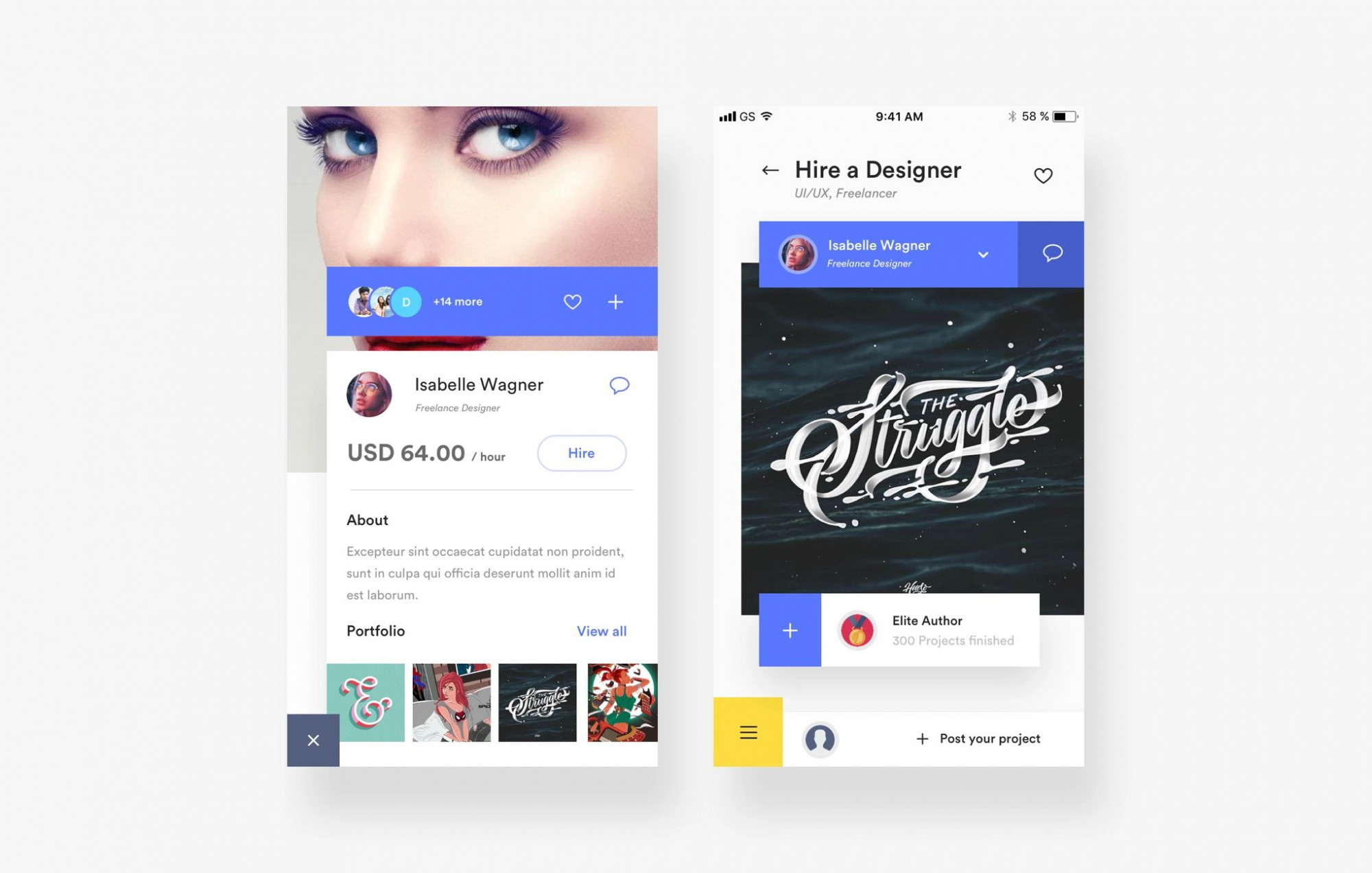Top 15 Best Profile Page Examples | Fireart Studio